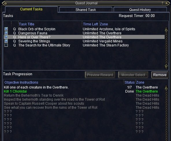 Fixed Quest Window Task Steps Not Reset After Switching Characters